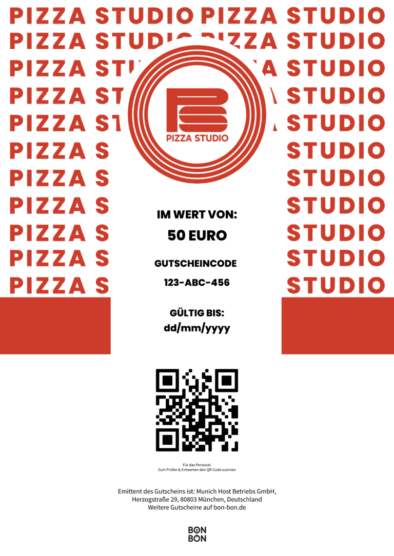 Pizza Studio Gutschein bequem online bestellen