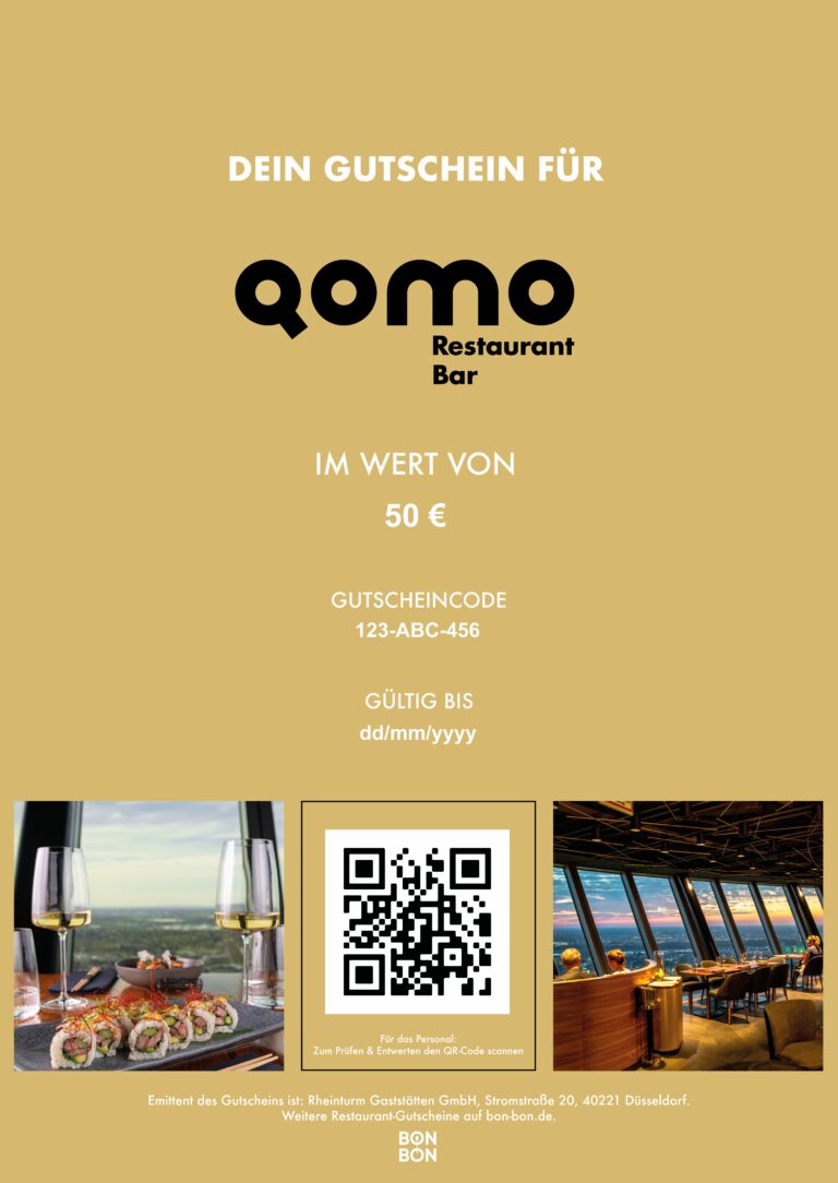 Qomo Restaurant und Bar Gutschein bequem online bestellen